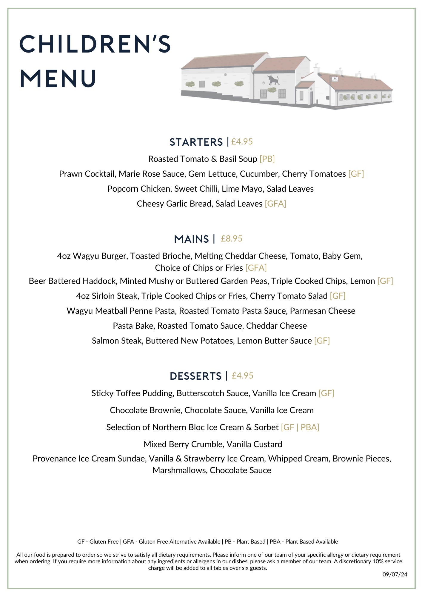 Food & Drink | The Black Bull Inn